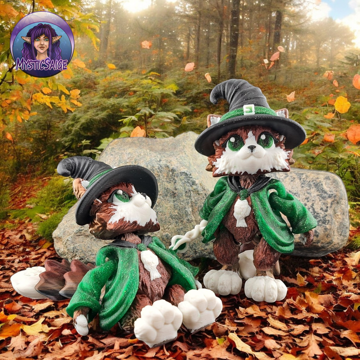 3D Printable Wizard Cat by MysticSaige